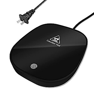 Coffee Warmer Cup Warmer, Smart Coffee Mug Warmer for Desk Home Office Use with 3 Temperature Setting, Beverage Warmer Candle Warmer for Tea, Water, Milk, Coffee Heating Plate