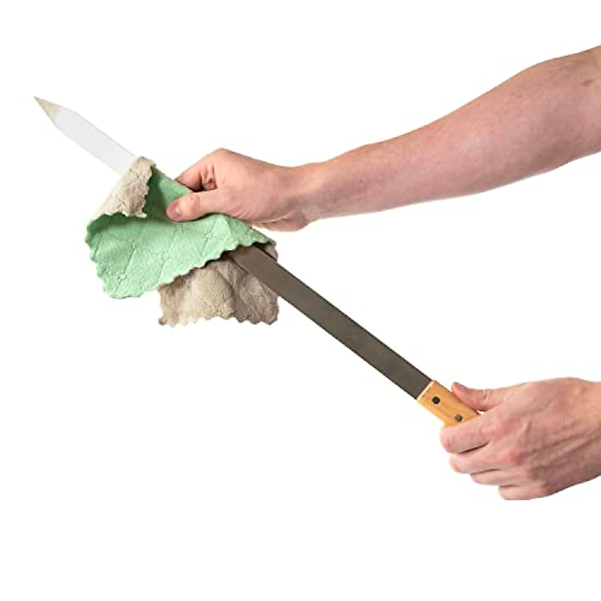 SETAMA Stainless Steel Kabob Skewers - Set of 7 - Flat 1 Inch Wide Blade - Rust Proof - Persian/Brazilian/Chicken/Shrimp Koobideh Kebab - With Tip Protectors, Canvas Storage Bag and Cleaning Cloth