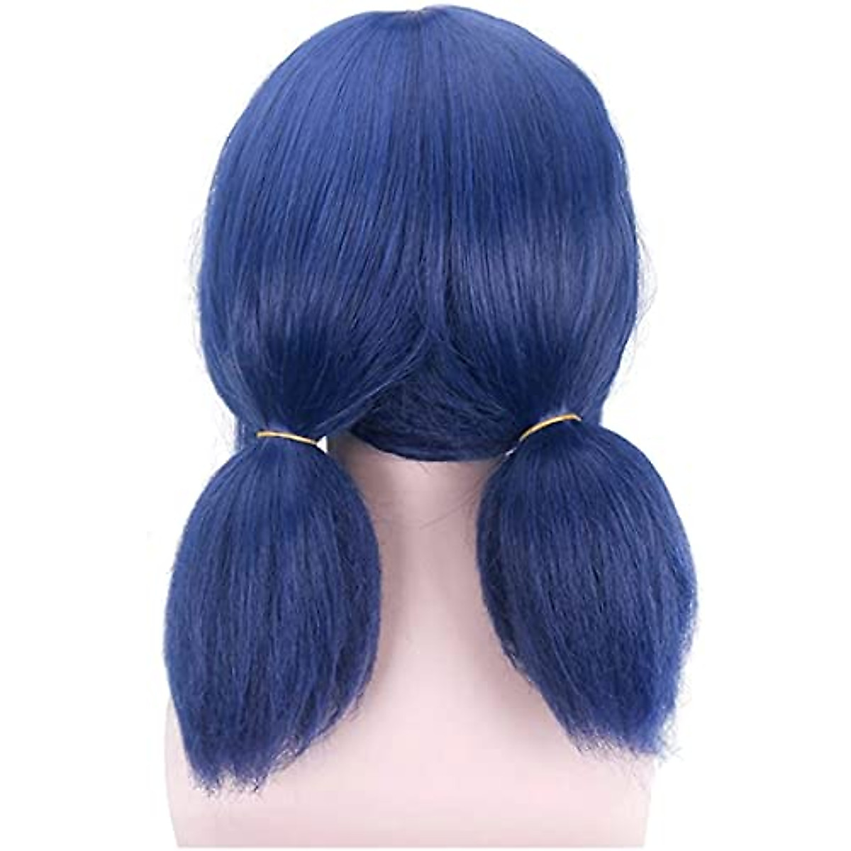 Dailyacc Wig for Girls Costume Dress Up Christmas Cosplay Blue Hair with Tails Gifts…
