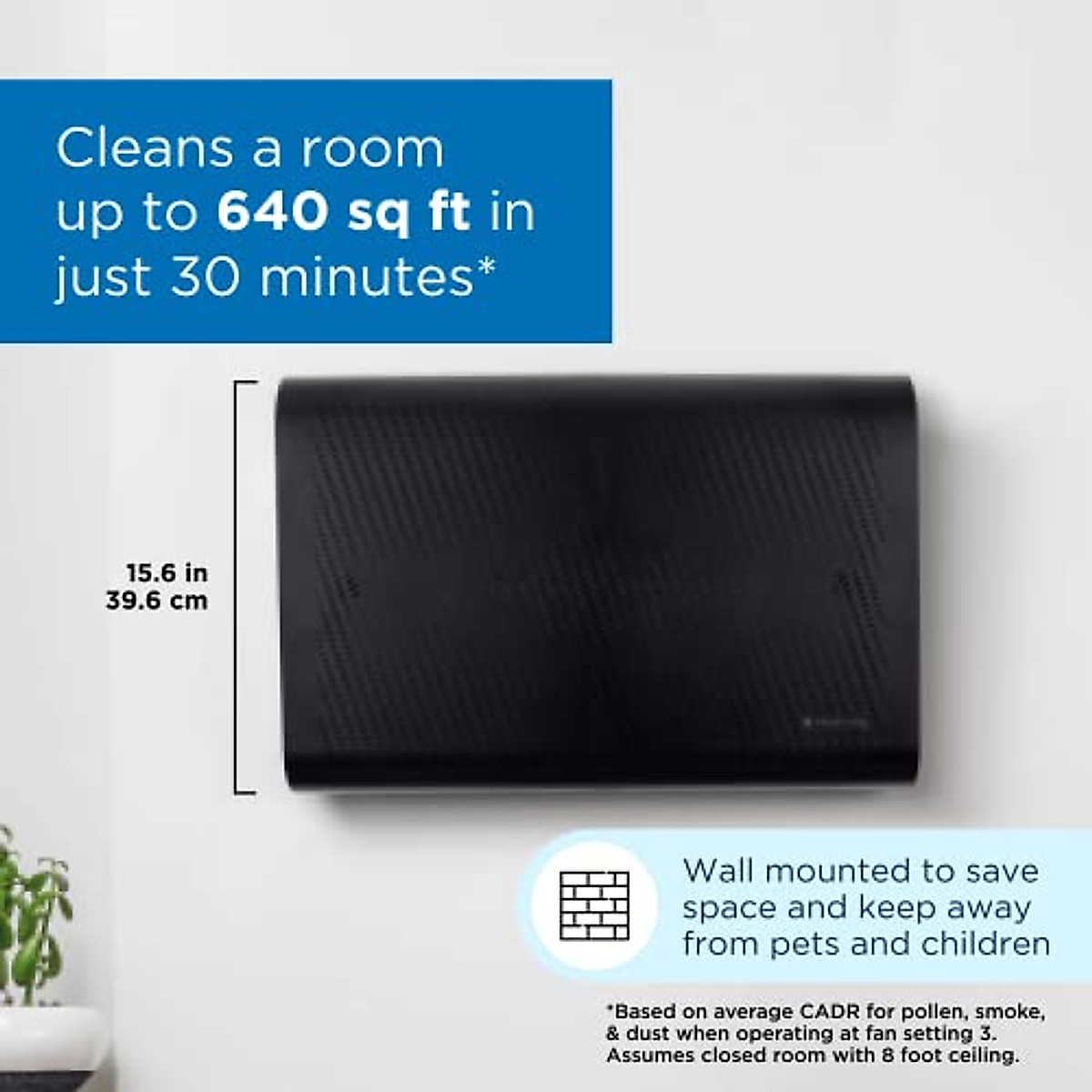 Medify Air MA-35 Air Purifier with H13 True HEPA Filter | 500 sq ft Coverage | for Allergens, Wildfire Smoke, Dust, Odors, Pollen, Pet Dander | Quiet 99.7% Removal to 0.1 Microns | Black, 1-Pack