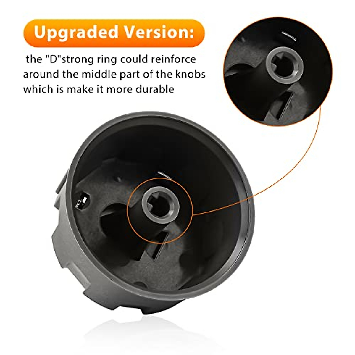 ArrogantF Grill Control Knobs 69893 Gas Control Knobs Replacements for 2013-2017 Weber E-Spirit 310/320/ 330 Series Gas Grills Weber Gas Knobs Parts 46510001 Spirit E-310 and More 3 Pcs