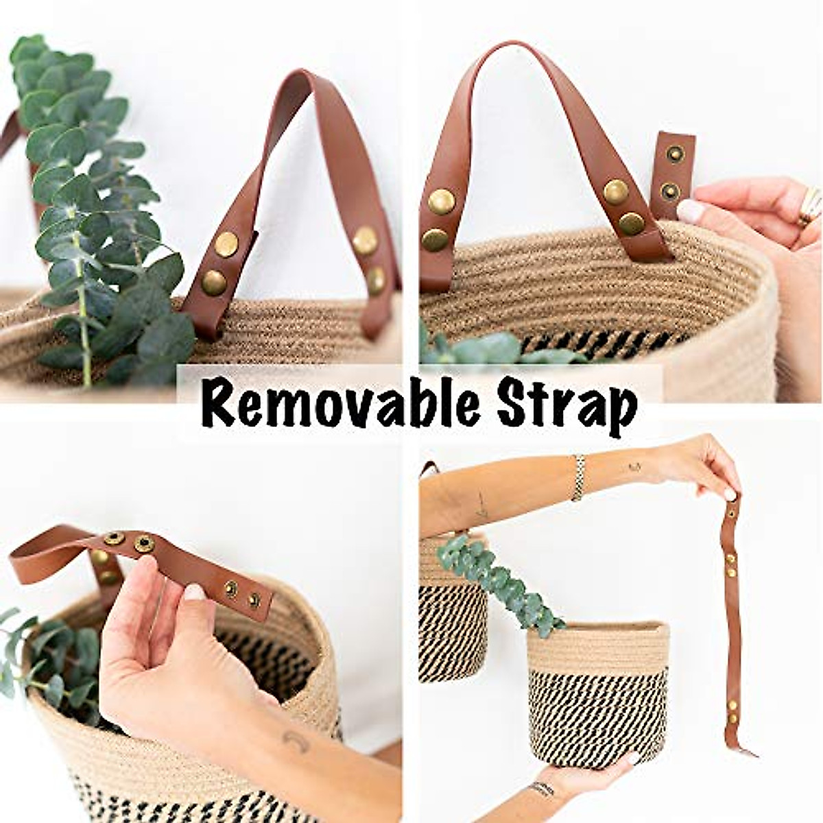 Hanging Basket - Wall Hanging Basket for Organizing - Hanging Wall Basket - Hanging Woven Wall Basket - Hanging Storage Basket - Small Baskets for Wall Decor - Wicker Wall Basket - Woven Basket