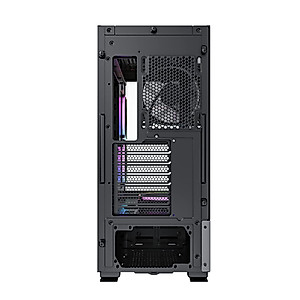 Montech Sky Two, Dual Tempered Glass, 4X PWM ARGB Fans Pre-Installed, ATX Gaming Mid Tower Computer Case, Type C, High Airflow Performance- Black