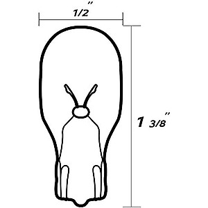 eTopLighting (10 Bulbs, 12V 4W Low Voltage T5 Wedge Base Replacement Bulb, 12 Volts 4 Watts