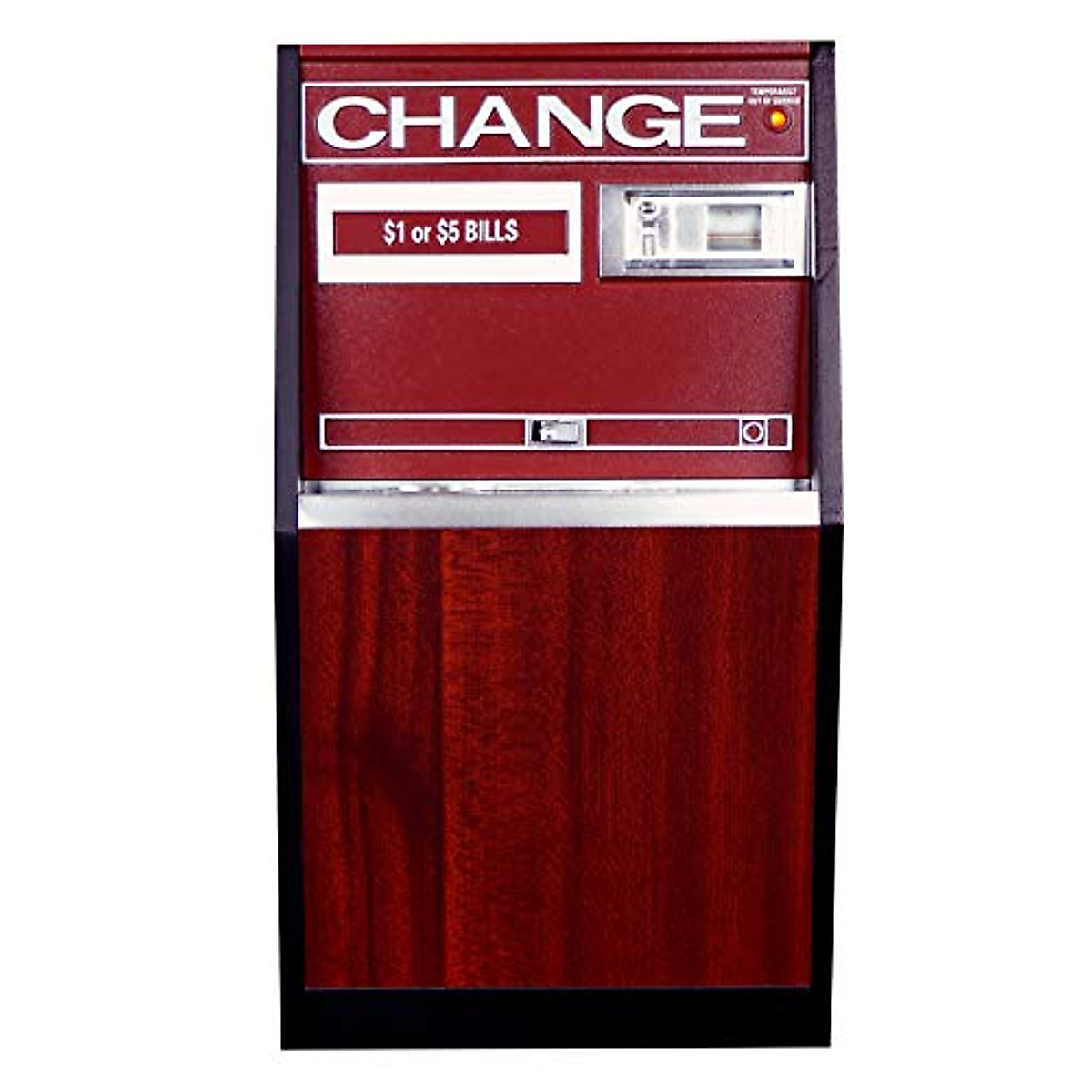 New Wave Toys RepliTronics Arcade Change Machine USB Charging Station, Retro Desktop Office Hub for Multiple Devices, Classic Wood Panel