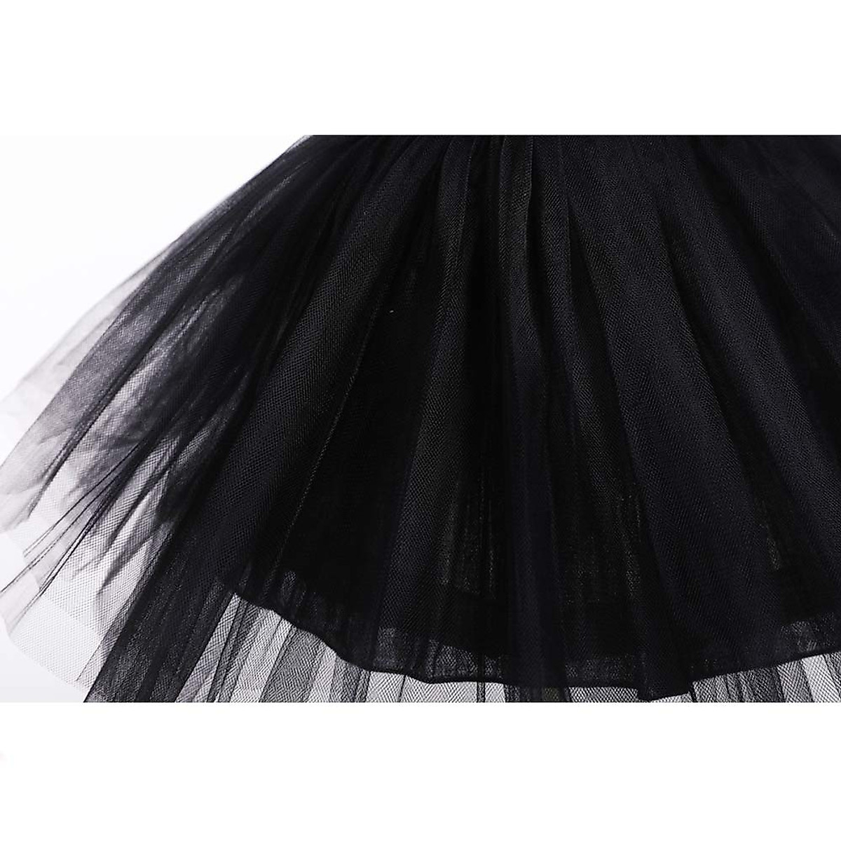 XIPAI Toddler Black Dress Girl Tutu Sequin Birthday Wedding Party Dresses 4T 5T