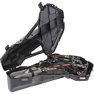 Plano Spire Crossbow Case, Black, Archery Bow Box Storage, Heavy-Duty Hard Crossbow Case for Optics and Quiver