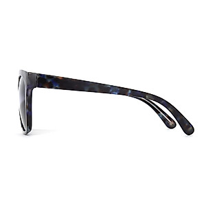 Foster Grant womens Addison Polarized for Digital Sunglasses Sunglasses, Blue Multi Tortoise, 53mm US