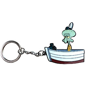 Zen Monkey Studios Squidward At Work - SpongeBob Squarepants Enamel Keychain