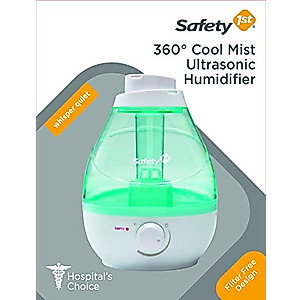 Safety 1st 360 Degree Cool Mist Ultrasonic Humidifier, Seafoam