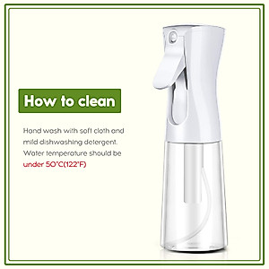 Mistifi Oliver Oil Sprayer for cooking, Spray bottle 6oz, Non-Aerosol Refillable Dispenser Oil Mister FS600 Less is More