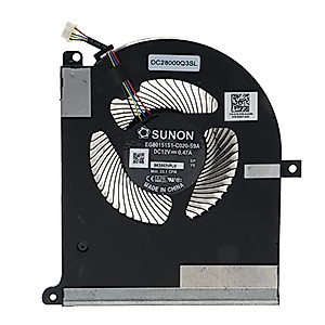 Replacement CPU+GPU Cooling Fan for Dell Alienware Area 51m R2 RTX 2080 TW5Y8 TPV77 DC28000Q3SL DC28000Q4SL DC 12V