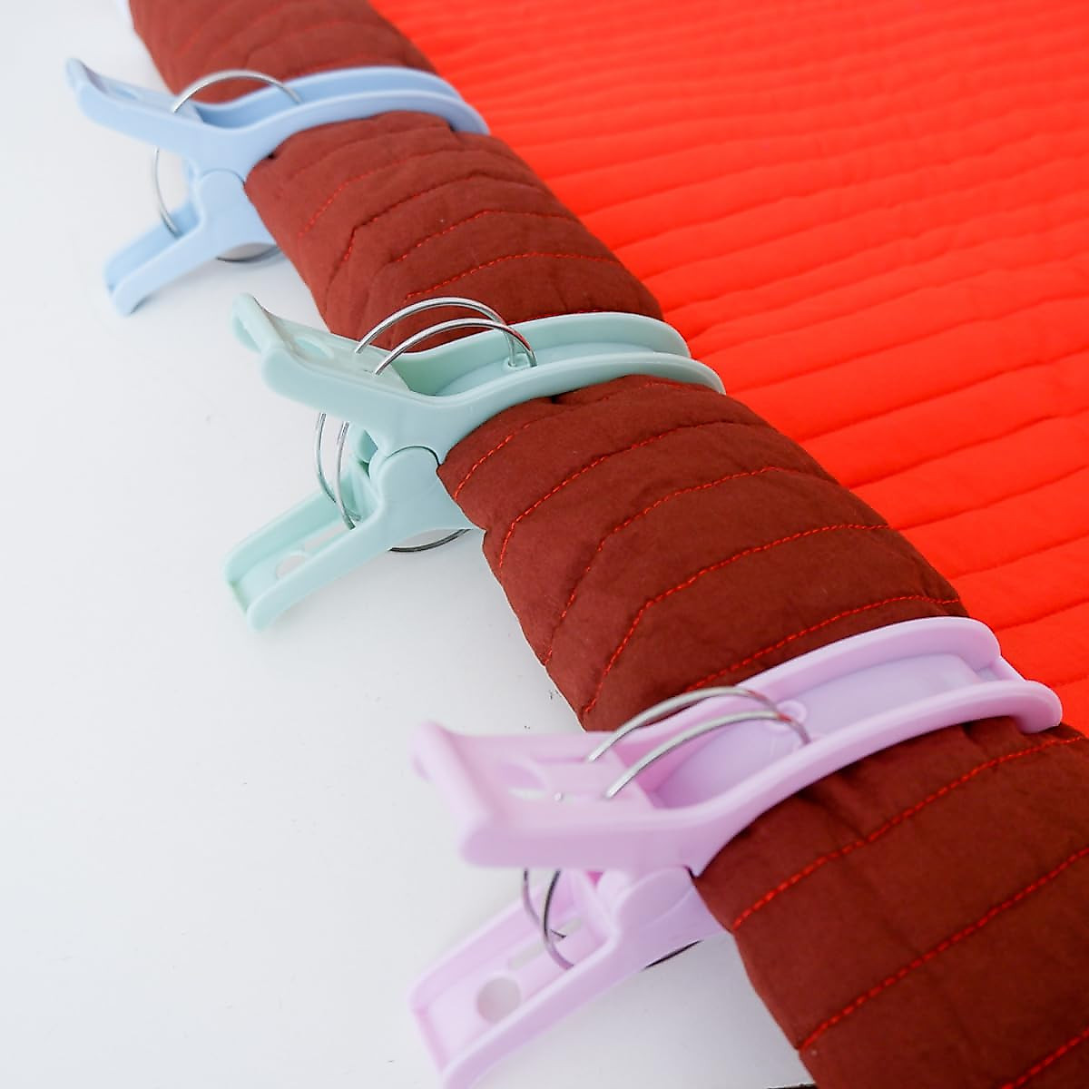 Madam Sew Jumbo Quilting Clamps | 6 Extra Large Clips for Sewing, Binding and Crafting Projects | 5 inch Wide Opening Keeps Fabric in Place