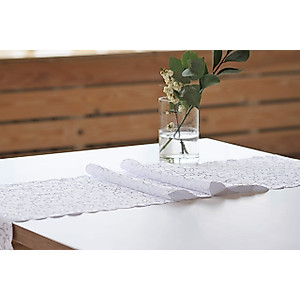 Stain Resistant Turkish White Tablecloth Polyester Table Linen, Rectangular, Square, Round, Washes Easily, Non Iron - Thanksgiving, Christmas, Dinner, Easter, Wedding (WHITE, Rectangle 60"x104")