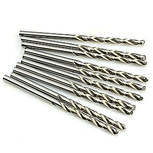 10Pcs 2.6mm Micro HSS Twist Drilling Bit Mini Electrical Drill Straight Shank Metal Drill