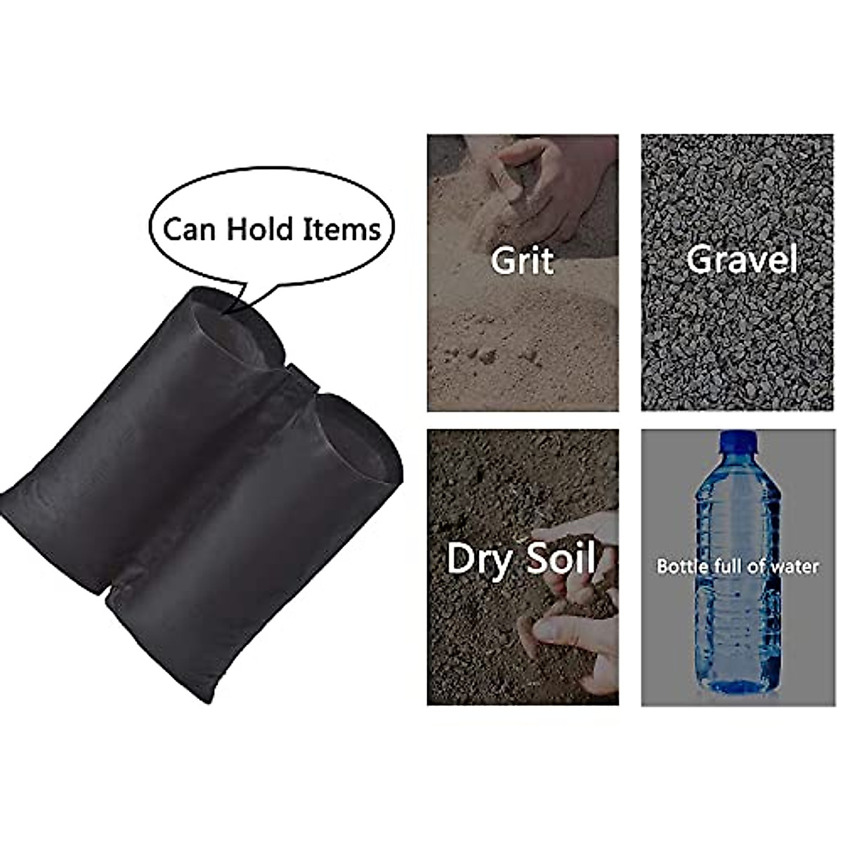 renlog Sand Canopy Weight Bags, 120 LBS Gazebo Tent Weights Sand Bags, 4 Pack (Without Sand)