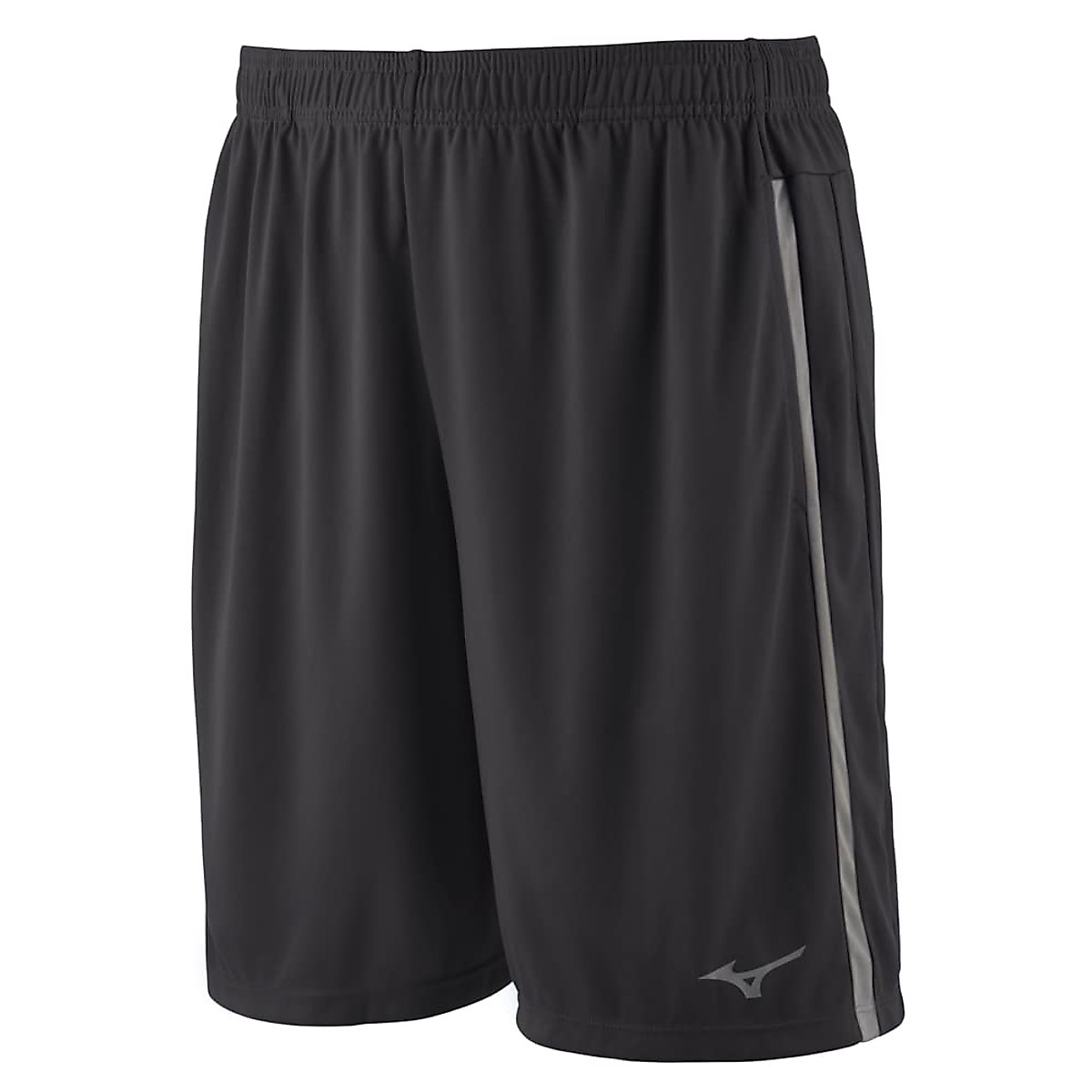 Mizuno Men's Standard Icon 8" Short, Black-Charcoal, XX-Large