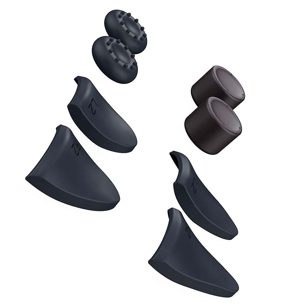 DaMohony 8-in-1 PS5 L2 R2 Trigger Extenders 4pcs Controller Thumbstick Caps PS5 Accessories for PS5 Controller