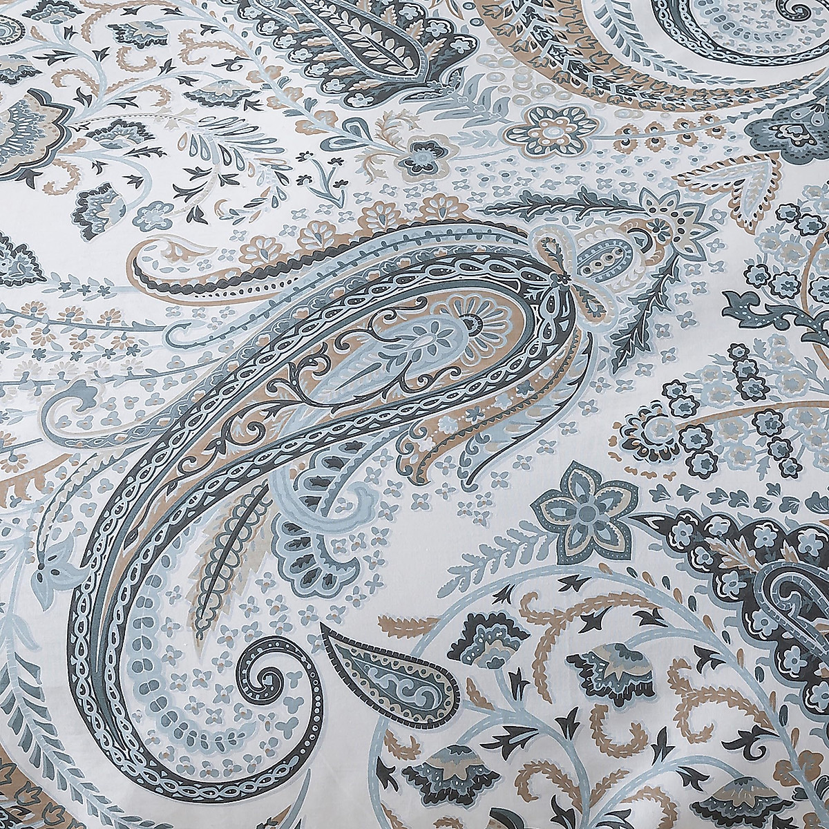 HoneiLife King Size Duvet Cover - 3pcs Paisley Comforter Cover, Soft & Breathable Floral Bedding Duvet Cover Sets with Zipper Closure & Corner Ties, Wildflower Comforter Cover Sets All Season Use