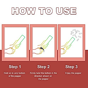 5 Packs Confetti Cannons, 15 Inch+Longer Confetti Shooters Party Poppers, Rose Gold Confetti Popper Air Powered for Birthday Wedding Celebration Halloween Decorations confetti Gun