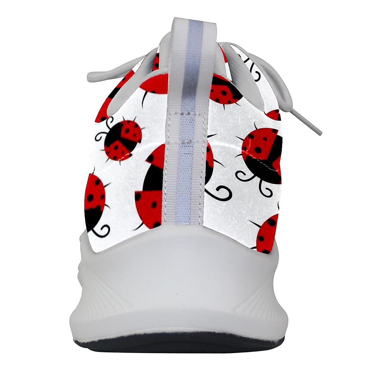 MhrsLifePack Women's Running Shoes Sports Shoe Shockproof Slip Ladybug 10 Girls Sneakers Print Lightweight Multicolor