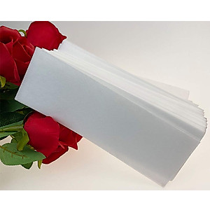 Professional Salon 100pcs Non-woven Large 3x8inch Body and Facial Wax Strips Epilator Hair Removal Wax Paper Depilatory Waxing Strip Pads Tool Epilator for Lady Women Men