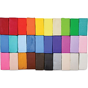 Sculpey III 30 Vibrant Colors of Polymer Oven-Bake Clay, Non Toxic 1.88 lbs., great for modeling, sculpting, holiday, DIY, mixed media and school projects. Great for all skill levels.