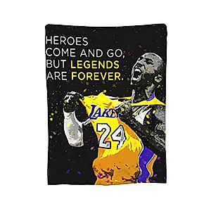 wanjun Blanket Ultra-Soft Flannel Blanket,Lightweight,Bed Throws All Seasons Warm Throw Blanket,Sofa,Room,Basketball Fans Gift. (50 inches x40 inches ), A1