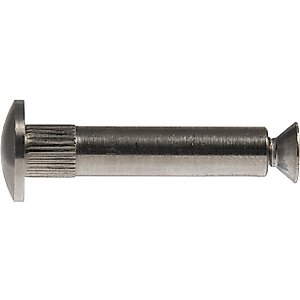 Hillman 44788 1/4-20 x 1-9/16-Inch Stainless Steel Binding Post with Screw, Smooth Head, 3/8" Hole, 6-Pack