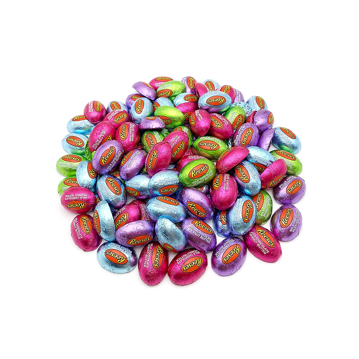 Peanut Butter Milk Chocolate Half Eggs Candy, Bulk Pack 3 Pounds