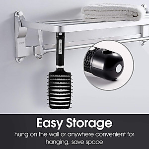 Hair Brush, Professional Curved Vented Brush for Faster Blow Drying for Women, Men, Paddle Detangling Brush for Wet Dry Curly Thick Straight Hair