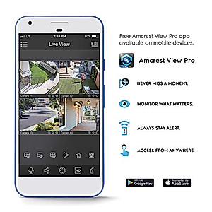 Amcrest 5Series 4K 32 Channel 16 Ports PoE NVR (Record 32CH 4K @30fps View/Playback 4CH 4K@30fps) Network Video Recorder (Hard Drive Not Included) NV5232E-16P