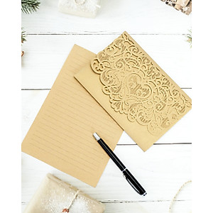 STAWINK Wedding Card for Bride and Groom, Dark Gold 3D Pop up Wedding Card with Envelope and 2 Inside Pages, Wedding Shower Card, for Greeting/Anniversary/Wedding/Valentine/Engagement