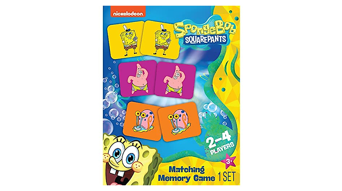 SpongeBob Memory Matching Card Game for Kids
