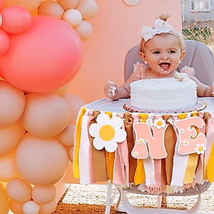 Groovy One First Birthday High Chair Banner - One Groovy Birthday Decorations,groovy Baby Shower,hippie First Birthday Highchair Banner,daisy 1st Birthday Garland,cake Smash Backdrop Banner