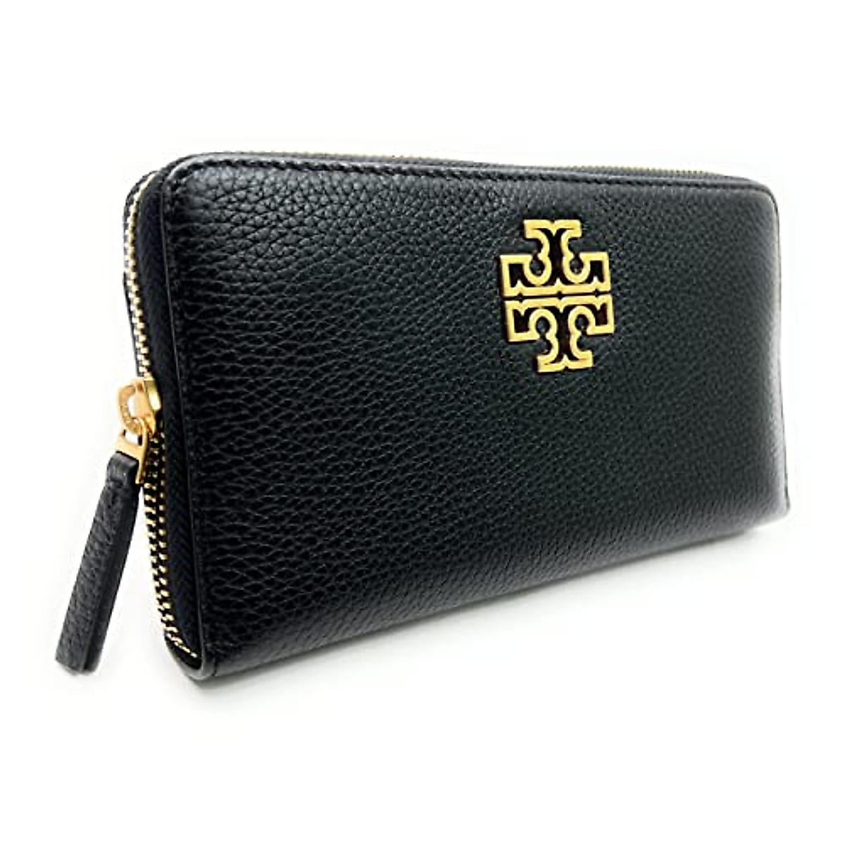 Tory Burch Women's Leather Britten Zip Continental Wallet (Black)