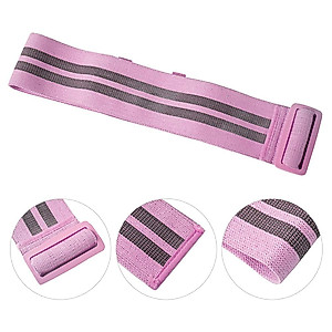 Adjustable Hip Resistance Band, Qiilu Unisex Adjustable Hip Resistance Band Hip Resistance Band Loop Circle Gym Yoga Fitness Exercise(Pink)