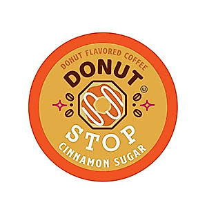 Donut Stop Flavored Coffee Pods, Compatible with 2.0 K-Cup Brewers, Donut Flavor Coffees, Assorted Variety Pack, 40 Count