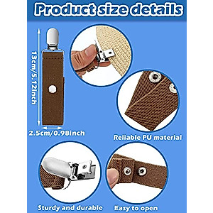 BBTO 6 Pcs Hat Clip for Summer Travel on Bag Luggage PU Leather Hat for Travel Hat Womens Sun Hat, Beach Hat Clip (Cute)