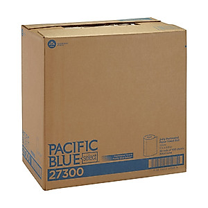 Pacific Blue Select 2-Ply Perforated Roll Paper Towels by Georgia-Pacific Pro, 100 Sheets Per Roll, 30 Rolls Per Case,white - 27300