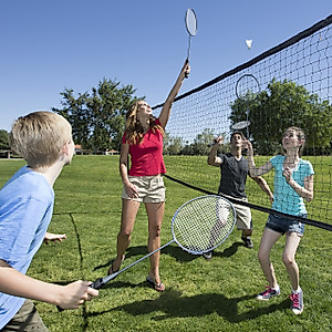 Spin Master 6038639 Kelsyus Premium Badminton and Volleyball Combo