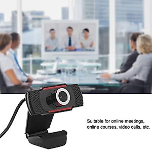 GOWENIC Archuu Computer Webcam,Mini 720P 1MP HD USB Web Manual Focusing Camera High Pixels with Microphone,Online TeachingVideo ConferencePhoto RecordingGaming