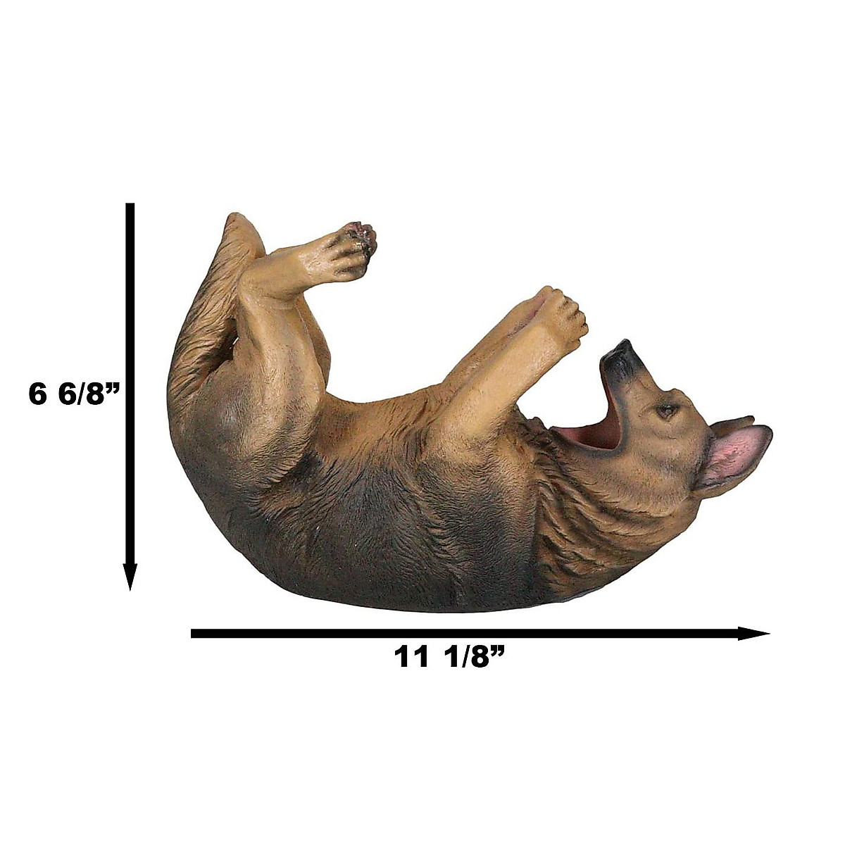 Ebros Lifelike Purebreed Pedigree Canine Adorable German Shepherd Dog Wine Bottle Holder Figurine Statue As Kitchen Wine Cellar Centerpiece Decor Storage Organizer (German Shepherd)