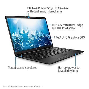 HP Pavilion Laptop (2021 Latest Model), 15.6" FHD Display, Intel Celeron Processor, 32GB DDR4 RAM, 1TB SSD, Online Conferencing, Webcam, HDMI, WiFi, Bluetooth, Windows 10