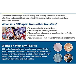 USA CALCA DTF Ink Bundle DTF Ink Refill for Inkjet Printers Heat Transfer Film Printing Ink Water-Based DTF Inks (500ml M)