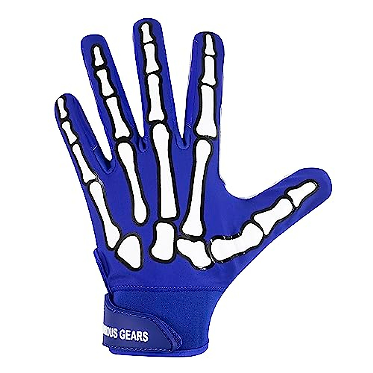 Glorious Traders American Football Gloves, Adult Football Gloves Men & Women's - Ultimate Performance Booster Football Gloves Adult with Super Perfect fit & Sticky Grip. (Blue, Small)