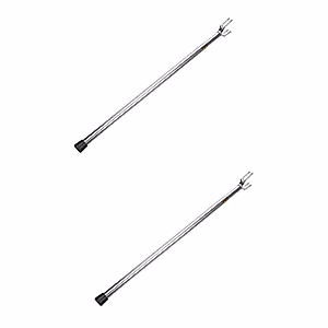 Housoutil 2pcs Clothes Rail Retractil De Drying Rack Clothing Clothes Reaching Stick Ceiling Reaching Pole Clothesline Pole for Outside Clothesline Pole Hooks Clothesline Prop