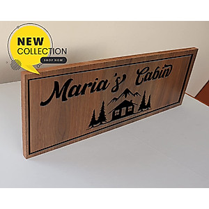 Customized Wooden Sign - Farmhouse Decor - Housewarming Gift - Cabin Sign - Rustic Decor - Mountain Home - Wedding Gift - Birthday Gift - Personalized Gift - Anniversary Gift - Last Name Sign - Garden Decor