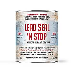 Lead Seal ‘n Stop Lead Encapsulant Coating - Stops and Encapsulates Interior and Exterior Lead Based Paints - Long Term Protection for Your Entire Family - 1/2 Gallon