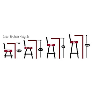 Holland Bar Stool Co. Indoor/Outdoor/Patio Modern Home Office L8B2B Corona (Sunset) 25" Swivel Counter Stool with Black Wrinkle Finish